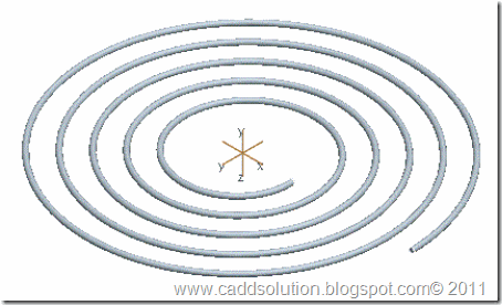 CADD SOLUTION: Disc Coil Spring using Curve from Equation in Pro/ENGINEER